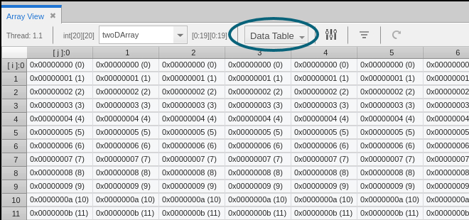 Viewing Array Statistics and Data