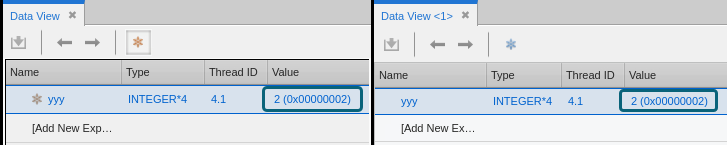 Freezing Data (in the Data View)