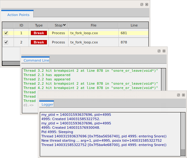 Action Points, CLI, and Logger Views